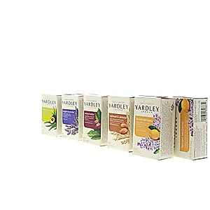 Yardley London Soap Bath Bar Bundle - 10 Bars: English Lavender, Oatmeal and Almond, Aloe and Avocado, Cocoa Butter, Lemon Verbena 4 Ounce Bars (Pack of 10, Two of each)