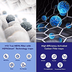 LEVOIT Core 600S-RF Air Purifier Replacement Filter, H13 True HEPA, Core 600S-RF, 1Pack, White