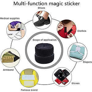 velcro,velcro tape self adhesive, Sewing Velcro,Sew On Hook And Loop Strip Tape,Color Velcro,Non-Adhesive Nylon Fabric Fastener,for Sewing Indoor Outdoor On DIY Cloth Shoe Curtain Bag Sport Gears,4cm*