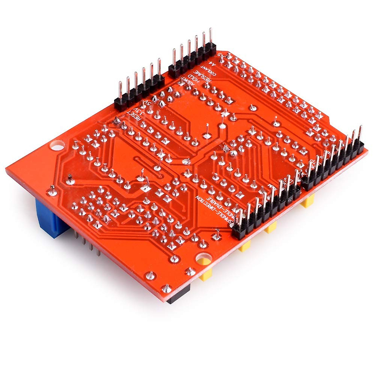 kuman CNC Shield Expansion Board V3.0 +UNO R3 Board + A4988 Stepper Motor Driver with Heatsink for Arduino Kits K75 (CNC Shield+UNO R3+Stepper Motor) (K75-CNC-UK), Red Blue