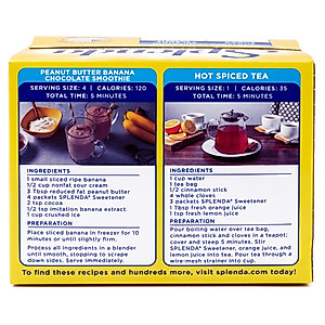 SPLENDA Zero Calorie Sweetener, 400 Count Packets