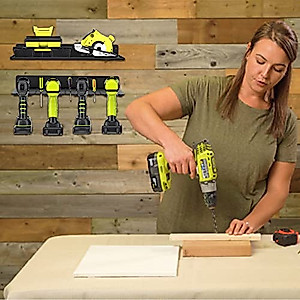 Foozet Power Tool Organizer and 2 Layers Power Tool Storage Rack,Drill and Tool Storage,Cordless Drill Storage,Wall Mount Tool Organizer