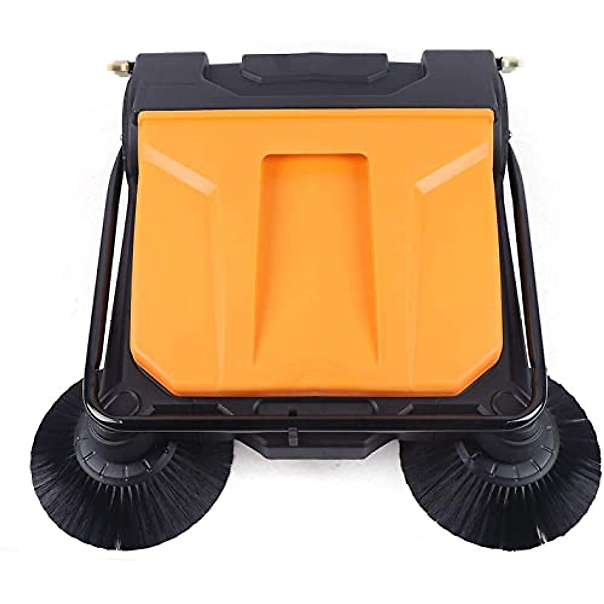 YIYIBYUS Hand-Push Sweeping Sweeper,26 Inch 15L Industrial Manual Push Sweeper Foldable Walk-Behind Floor Sweeping Machine for Clean up Garden Warehouse Road School Hotel