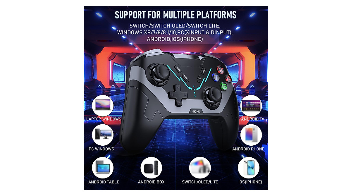Diswoe Wireless Controller for Switch - Pro Gaming Enhanced