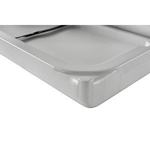 Foundations Ultra 200-EH Horizontal Wall-Mounted Baby Changing Station for Commercial Restrooms, High Density Polyethylene, Includes Safety Straps, Meets All Safety Standards, Made in The USA (Gray)