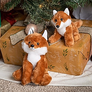 The Petting Zoo Fox Stuffed Animal, Gifts for Kids, Wild Onez Zoo Animals, Fox Plush Toy 9 inches