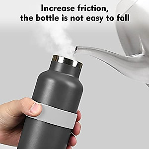 Miracredo 2 PCS Silicone Water Bottle Boot, Protective Silicone Sleeve, Anti-Slip Bottom Cover with Silicone Ring, BPA Free, Compatible with Simple Modern, Iron Flask, Thermoflask, Hydro Flask