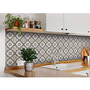 Mi Alma Peel and Stick Tile Backsplash Stair Riser Decals DIY Tile Decals Mexican Talavera Home Decor Staircase Decal Tile Stickers Decals Pack of 24 Tiles 7''W x 7''L Each Tile(My Tile)