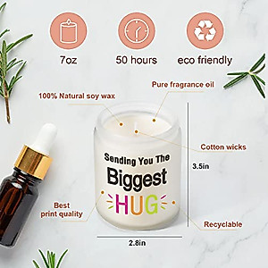 Candles Gifts for Women - Fun Scented Candle & Insulated Tumbler Set, Christmas Birthday Thanksgiving Get Well Soon Gift for Men Boss Mom Mother Sick Friend Feel Better Cheer Up Encouragement Sympathy