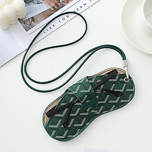 kytasryl Portable Sunglasses Bag,Slim Sunglasses case holder,Travel Sunglass case with Lanyard,Eyeglass Pouch Bag For Purse For Men and Women(Green)