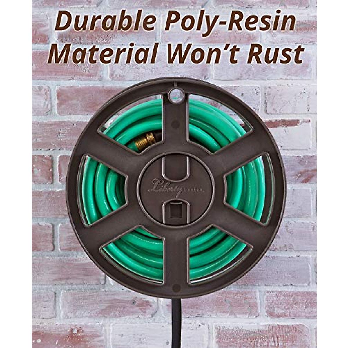 Liberty Basics 510 Wall Mount Hose Reel, Bronze
