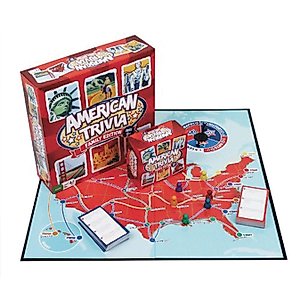 Outset Media Trivia Game - American Trivia Family Edition - The America Themed Family Board Game