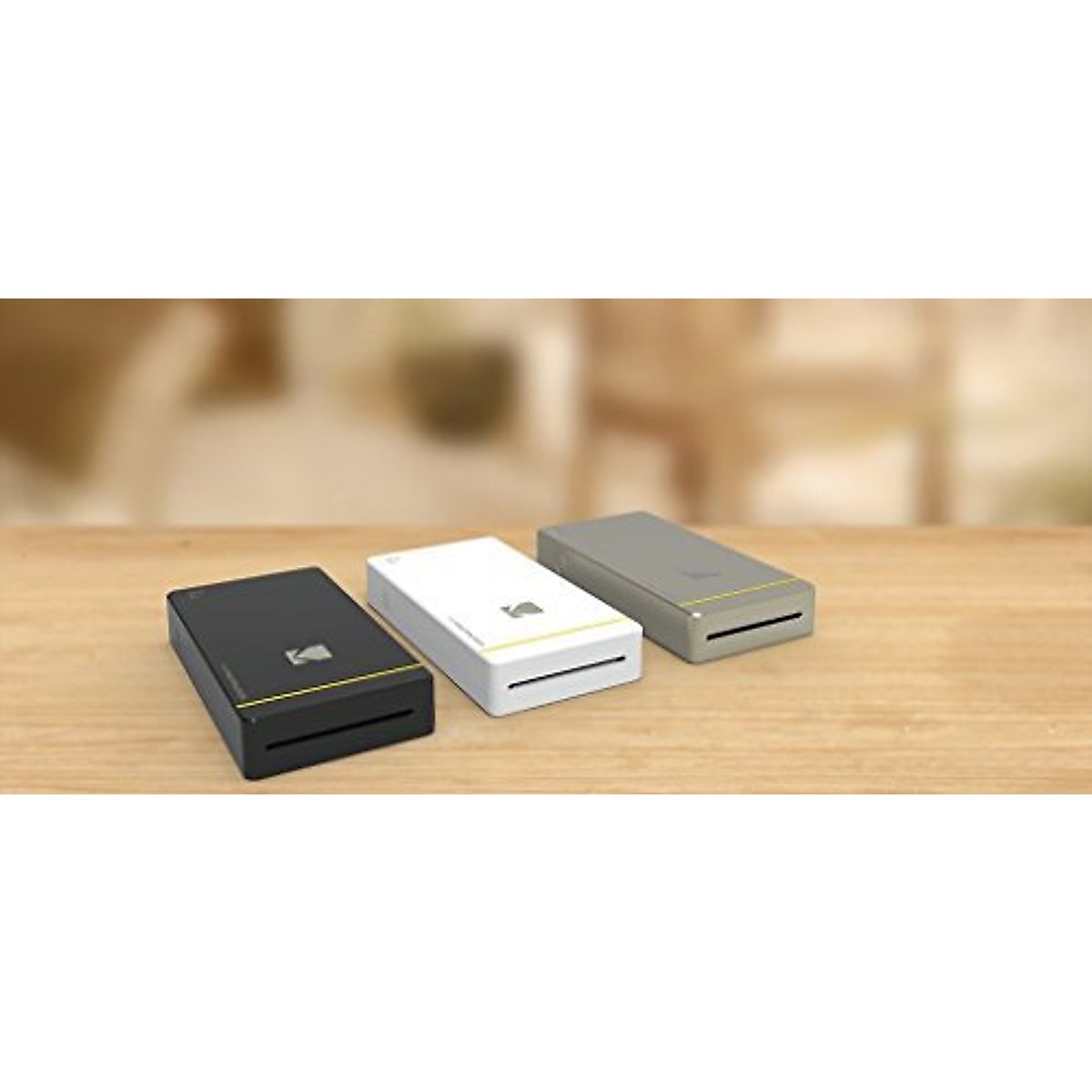 Kodak Mini Portable Mobile Instant Photo Printer - Wi-Fi & NFC Compatible - Wirelessly Prints 2.1 x 3.4" Images, Advanced DyeSub Printing Technology (Black) Compatible with Android & iOS