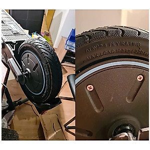 YBang 60/70-6.5 tubeless tire with valve for Segway Ninebot Max G30 / G30E / G30LP electric scooter solid rubber tires 10-inch anti-slip explosion-proof tires (2 Pcs)