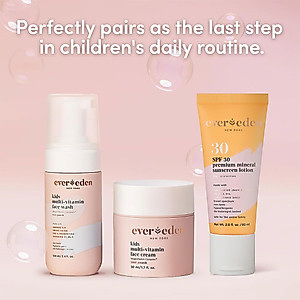 Evereden Premium Mineral Sunscreen SPF 30: Baby-Safe Whole-Family Mineral Sunscreen Kids Love - Non-Nano Kids Sunscreen for Year-Round UVA & UVB Protection -Safe & Reef-Friendly - FSA Eligible