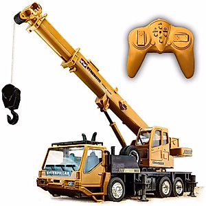 ZOTTEL Remote Control Engineering Vehicle Tower Crane RC Mobile Construction Crane Bulldozer Loader Gift Boy Toys Excavator Educational Toys