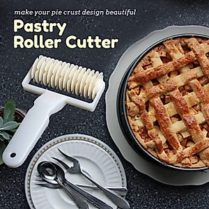Dough Lattice Craft Roller Cutter Small Baking Tool Cookie Pie Pizza Bread Pastry