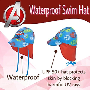 Marvel Spiderman Beach Hat for Boys, Legends Swim Hat for Kids, Toddler Spiderman no Way Home Hat, Kids Sun Hat Blue