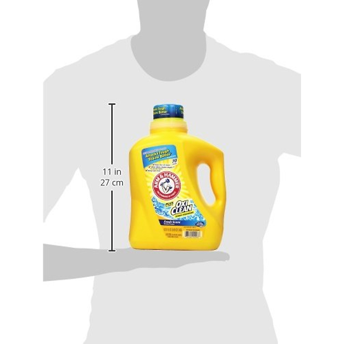 Arm & Hammer Liquid Laundry Detergent Plus OxiClean, Fresh Scent, 70 loads