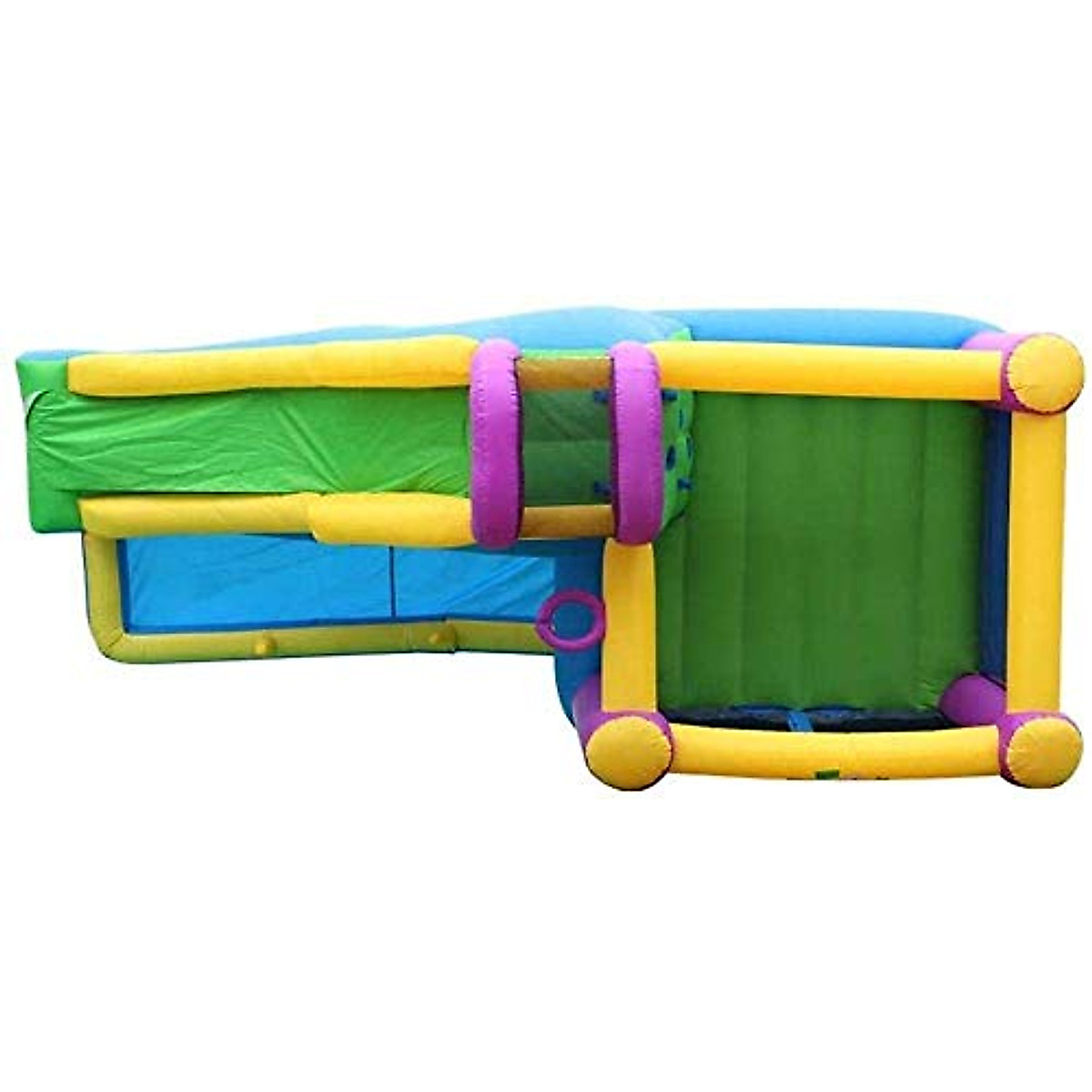 Multifunctional Trampoline/Children Slide/Inflatable Castle and Slide,/Outdoor Playground/Home Square Trampoline/Best Gift for Children Color 230 485 223Cm