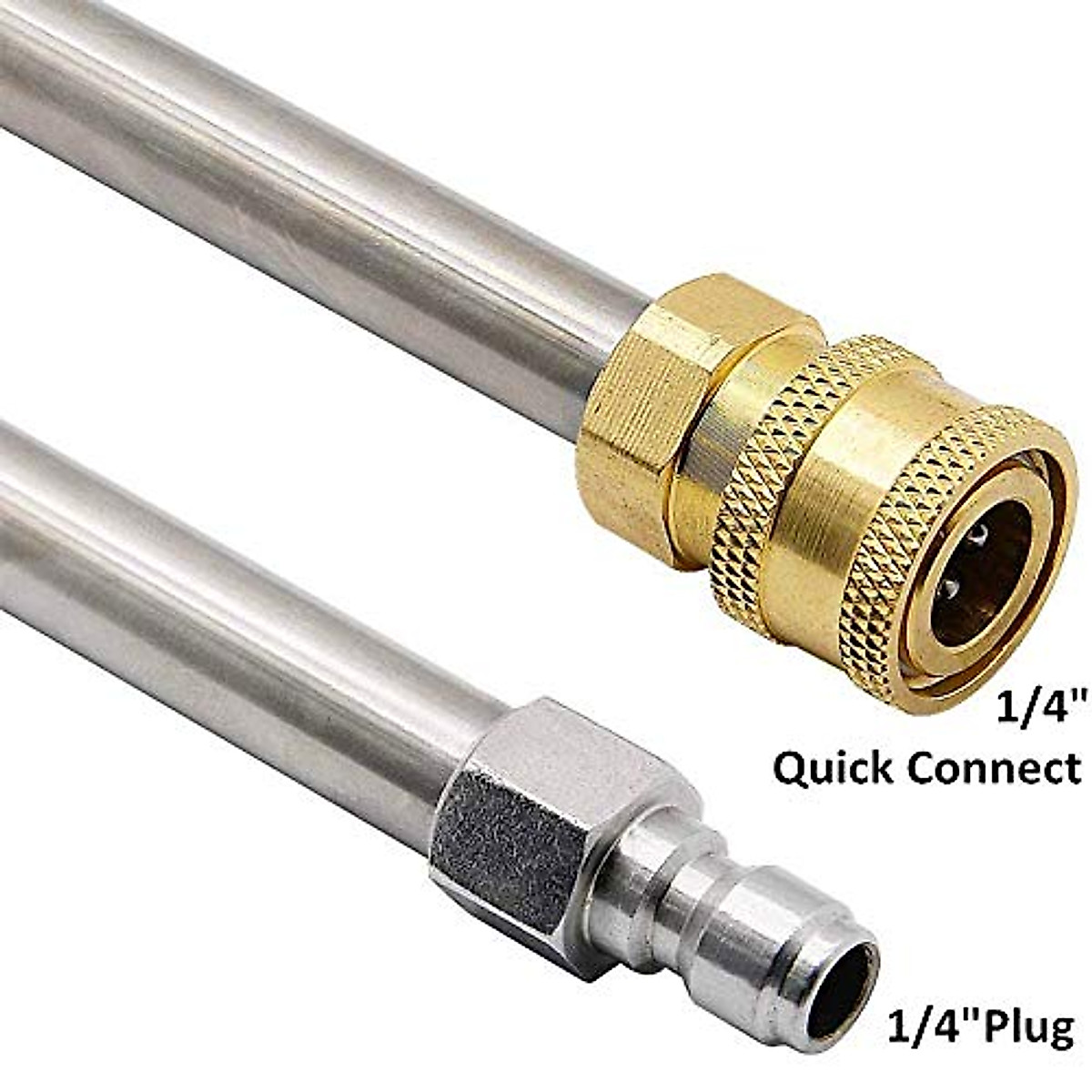 Twinkle Star 13" Pressure Washer Undercarriage Cleaner, Under Car Water Broom with Straight Extension Wand and 45 Degree Curved Wand, 4000 PSI