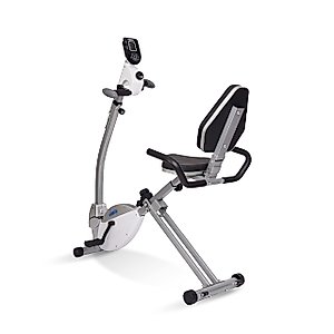 Stamina Recumbent Exercise Bike with Arm Workout - Fitness Bike with Smart Workout App - Recumbent Exercise Bike for Home Workout - Up to 250 lbs Weight Capacity