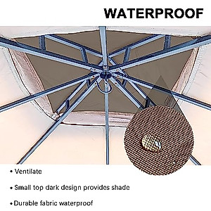SCOCANOPY Replacement Canopy Top for 8' x 8' Gazebo #L-GZ375PST, L-GZ375PST-3
