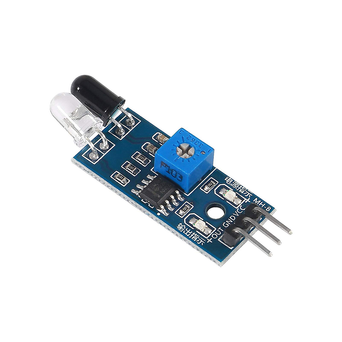 ALMOCN 15PCS IR Infrared Obstacle Avoidance Sensor Module 3-Wire for Arduino Raspberry Pi Smart Car Robot
