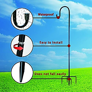 Shepherd-Hooks Adjustable for Bird-Feeder Lantern Plant-Hook Garden-Stake - Plant Stand Hanger for Outdoor Flower Basket, Bird Feeder Hanger Weddings Décor