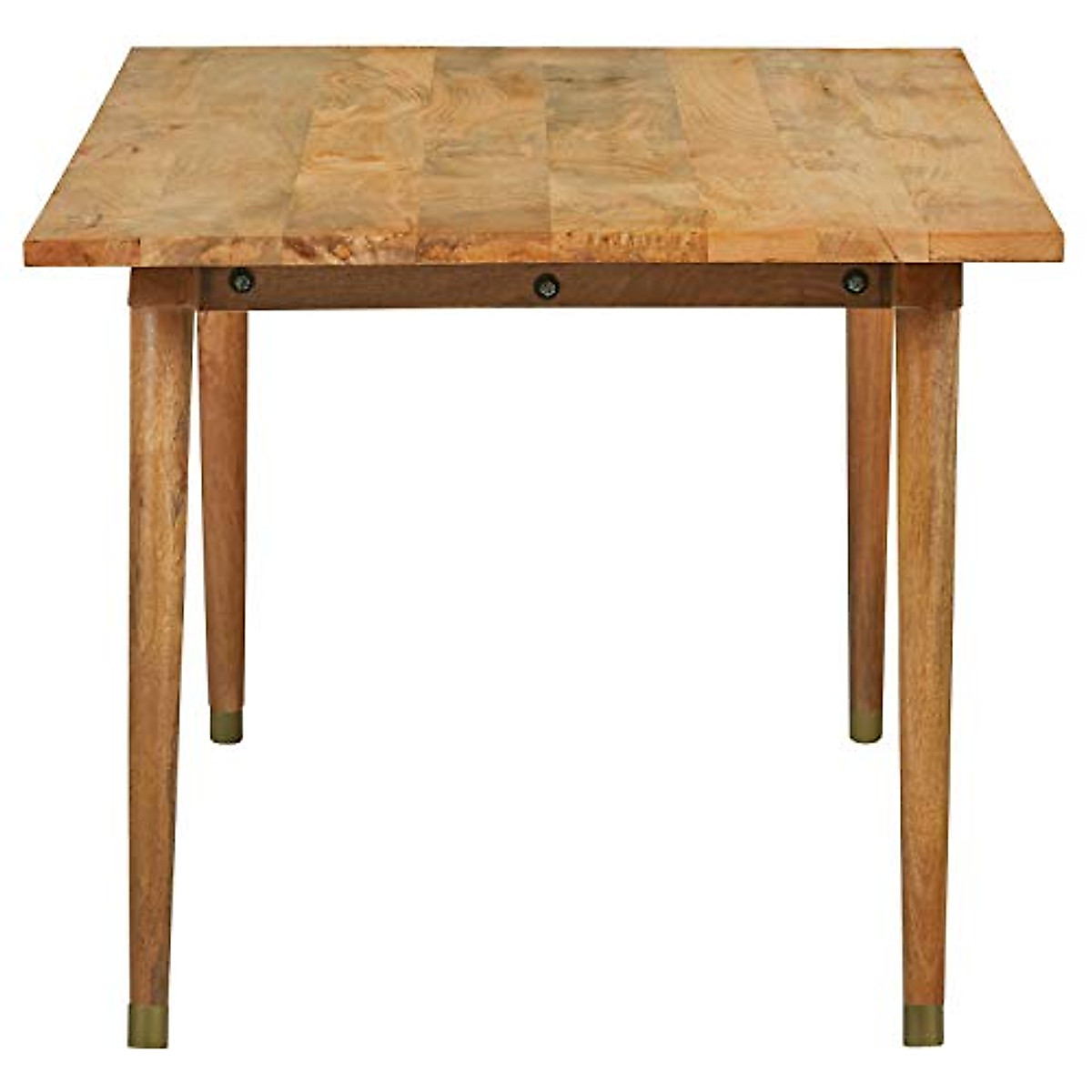 Amazon Brand - Rivet Clio Solid Rectangular Mango Dining table, Brown, 36" D x 64" W x 30" H