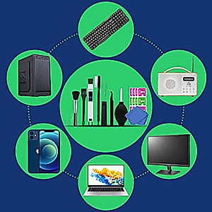Keyboard Cleaning Kit, Laptop Computer Cleaning Kit, Computer Cleaning & Repair, Keyboard Cleaner, PC Cleaning Kit Applied Macbook Laptop, Keycap Puller, Anti-Static Brush,Computer Cleaning Brush