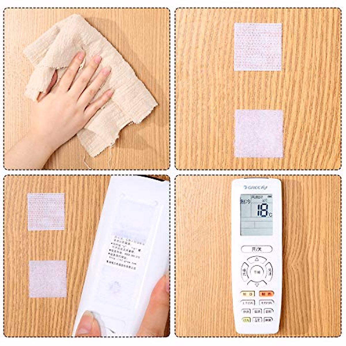 400 Pcs (200 Pairs) Self Adhesive Dots,Sticky Dots, 1 Inch Square Tape with Waterproof Sticky Adhesive Glue Fastener for Office, School, Classroom (White)