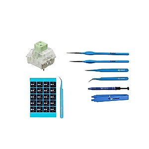 Ranked Kailh Box Jade x90 pcs + Eva Switch Pad + Lube Kit (Stem Puller, Brush, Tweezers, Switch Puller)