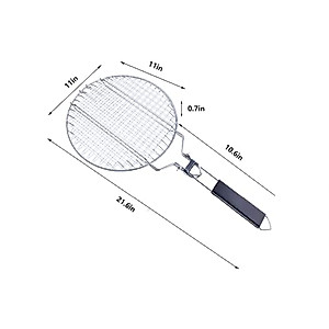 Ellennice Multi-purpose Grill, Portable Barbecue Accessories, With Detachable Handle, Suitable for Vegetables, Steak, Seafood Class, Very Suitable for Home or Outdoor Barbecue Tools