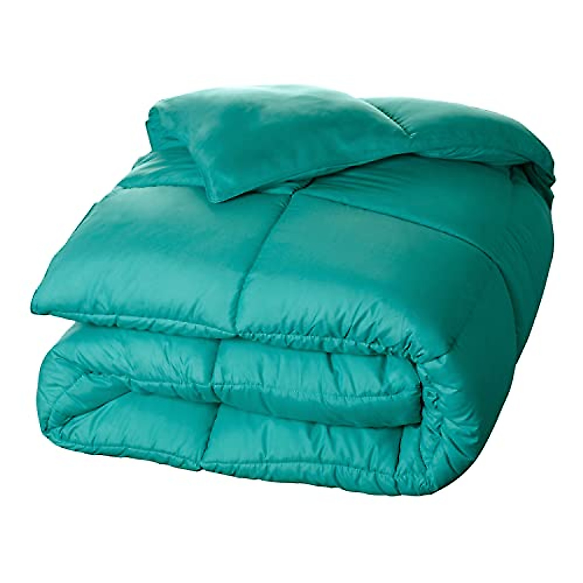 SUPERIOR Down Alternative All Season Comforter, Medium Fill Weight, Perfect for Winter and Summer, Bedding for Bed, Breathable and Comfortable Bedding Duvet Inserts & Bed Sets, Full/Queen, Turquoise