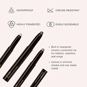 Jouer Crème Eyeshadow Crayon | Men & Women | Built-In Sharpener | Dermatologist Tested | Waterproof, Fast Drying & Crease Resistant Formula
