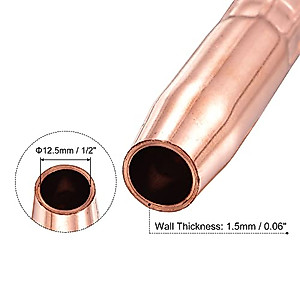 uxcell Gas Nozzle 1/2" for 200 Amp Melt Inert-Gas (MIG) Welder Welding Torch, 1.5mm Wall Thickness