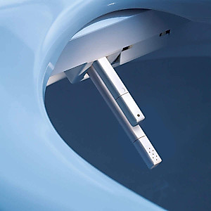 BioBidet USPA 6800U Adjustable Bidet Toilet Seat with Wireless Remote, Dual Nozzle, User Presets and Dryer, White, Elongated