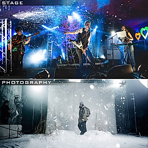 YeeSite Snow Machine Snowflake Making - 800W High Output Artificial Fake Snow Machine with Wireless Remote Control for Christmas Party Wedding Stage Effect Parades Fiestas Holidays