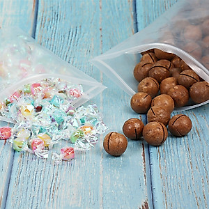 200 Pack 1" x 1" Durable Small Thick Clear Zip Poly Seal Lock Bags Heavy Duty 4 Mil Reclosable Plastic Zip Bag Jewelry Earrings Necklace Ring Coin Beads Pill Zipper Bags