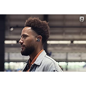 Philips T8506 True Wireless Headphones with Noise Canceling Pro (ANC), Wind Noise Reduction & Bluetooth Multipoint Connectivity, Black