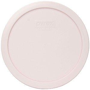 Pyrex (2 7203 7 Cup Glass Dishes & (2) 7402-PC 6/7 Cup Loring Pink Lids Made in the USA