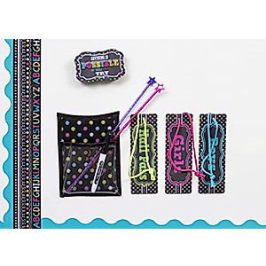 Teacher Created Resources 77278 Chalkboard Brights Magnetic Boys Pass 6.75" x 2.25"