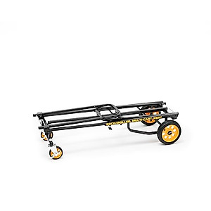 Rock-N-Roller R6RT (Mini) 8-in-1 Folding Multi-Cart/Hand Truck/Dolly/Platform Cart/29" to 42.5" Telescoping Frame/500 lbs. Load Capacity, Black