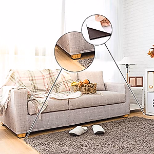 Yelanon Non Slip Furniture Pads -12pcs 4" Furniture Grippers Hardwood Floors, Non Skid for Furniture Legs,Self Adhesive Rubber Feet, Anti Slide Furniture Floors Protectors for Keep Couch Stoppers