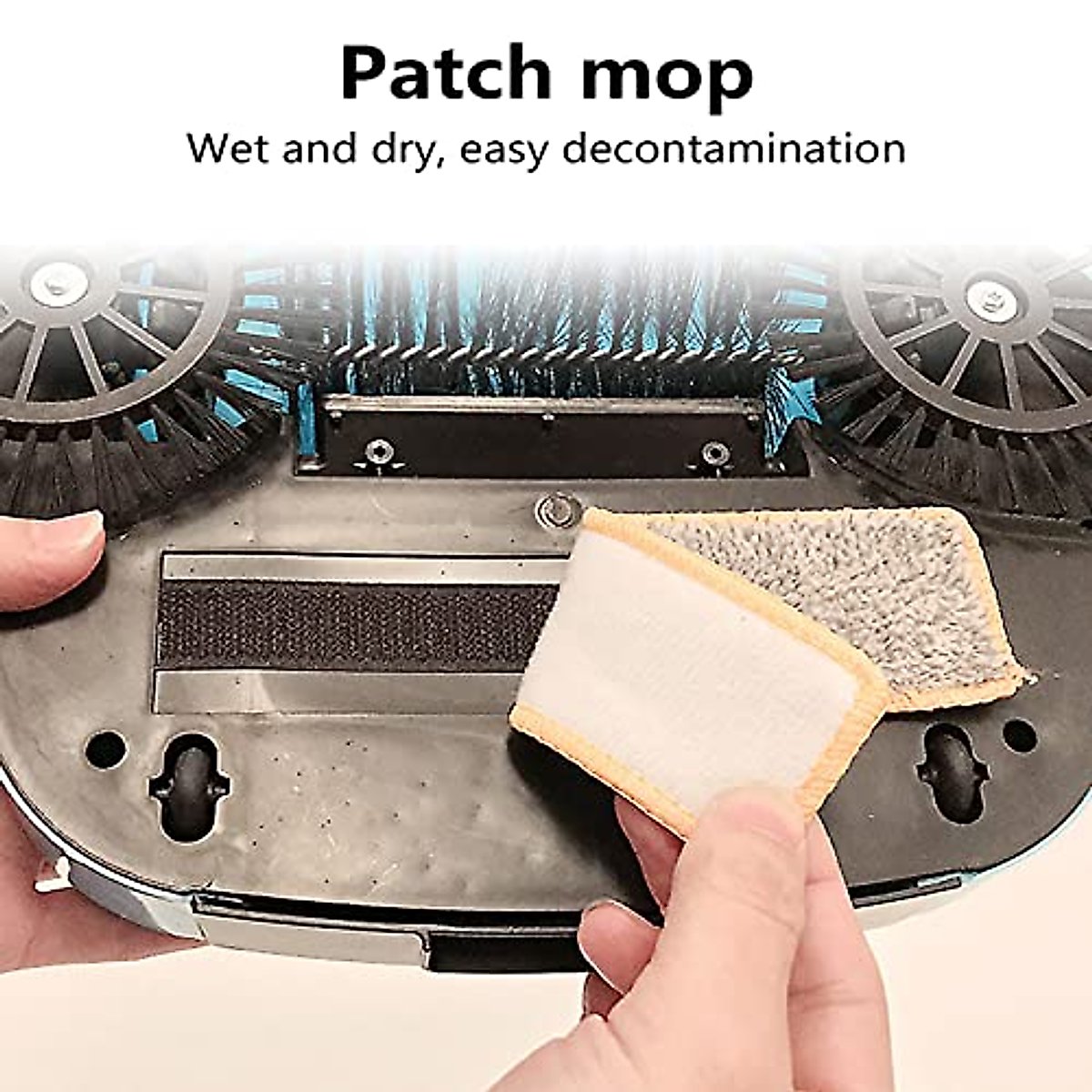 Multi-purpose Hand Push Sweeper, Dry Sweep & Wet Drag Two in One Sweeper, Home Office Sweeping Mopping Machine,Floor Sweeper with 2 Corner Edge Brushes 1Pcs (Sky Bule)