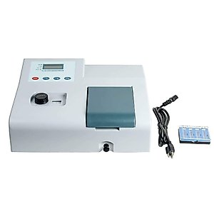 DONNGYZ Visible Spectrophotometer LDC Digital 721 Wavelength Range 350-1020nm Spectral Bandwidth 6nm Instruction Power Cord Glass Cuvette Wave Range Portable Digital Display Lab Analytical Equipment
