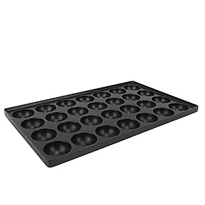 28 Holes Takoyaki Maker, Nonstick Aluminum Kitchen Frying Pan, Octopus Meatballs Baking Tray with Hole Diameter 4cm, Versatile Cooking Tray for Meat Balls, Quail Eggs
