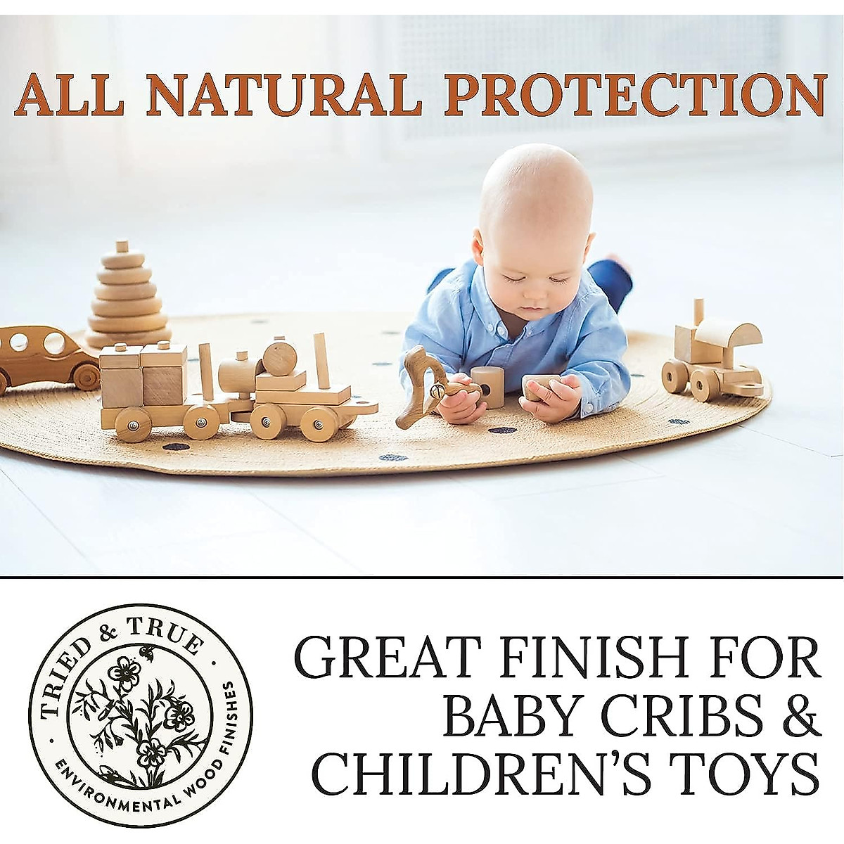 Tried & True Danish Oil, Pint - Pure Polymerized Linseed Oil Wood Finish, Ideal for Furniture, Rustic Pieces, & Priming Wood for other oil or epoxy-based products - Food Safe, Simple, Fast Curing