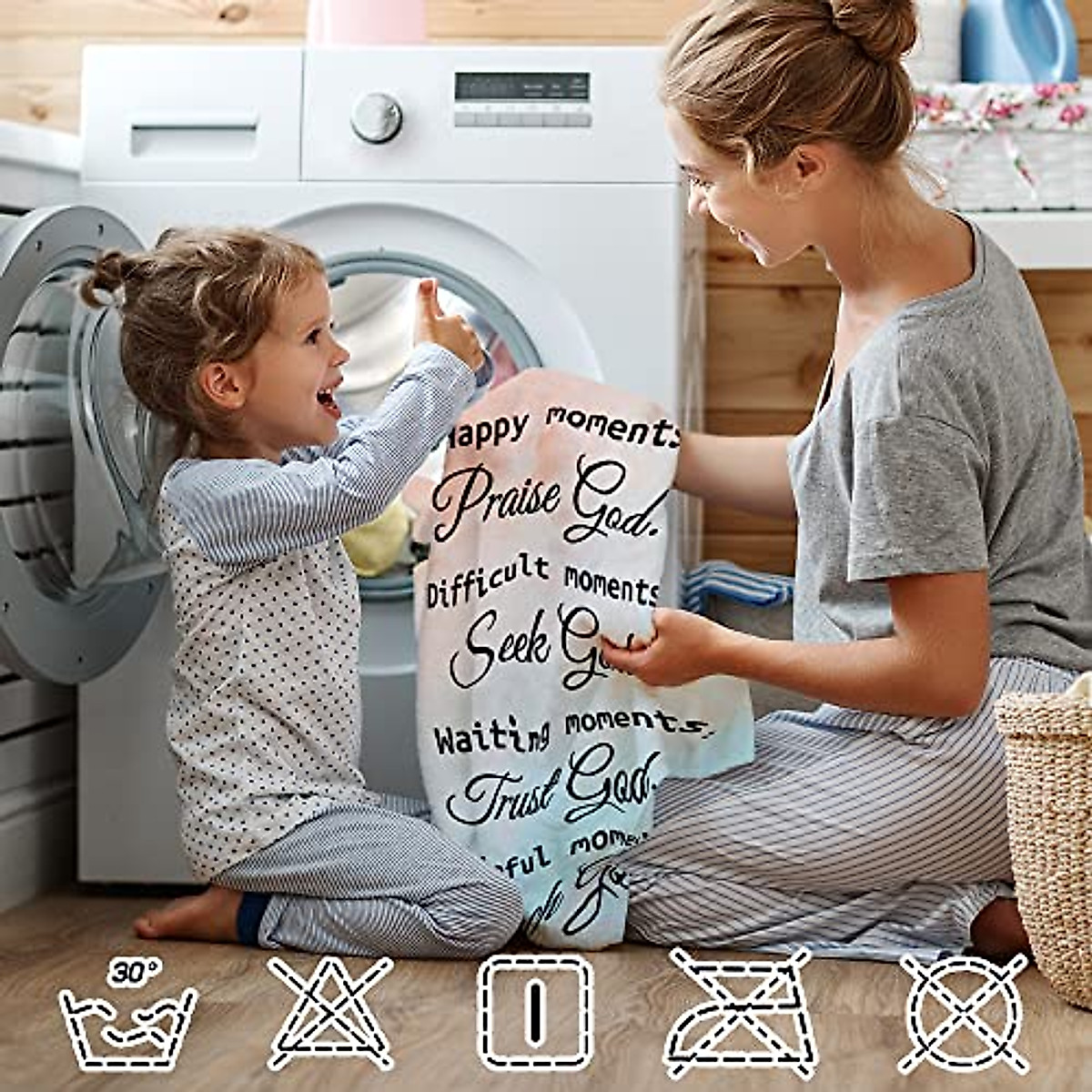 LULINMO Christian Gifts for Women Healing Soft Blanket with Inspirational Religious Lightweight Cozy Plush Throw Blanket for Couch Get Well Soon Gifts for Women Men 40 x 50 inch